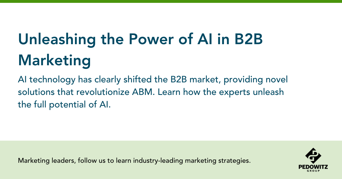 Unleashing the Power of AI in B2B Marketing: A Webinar Roundup